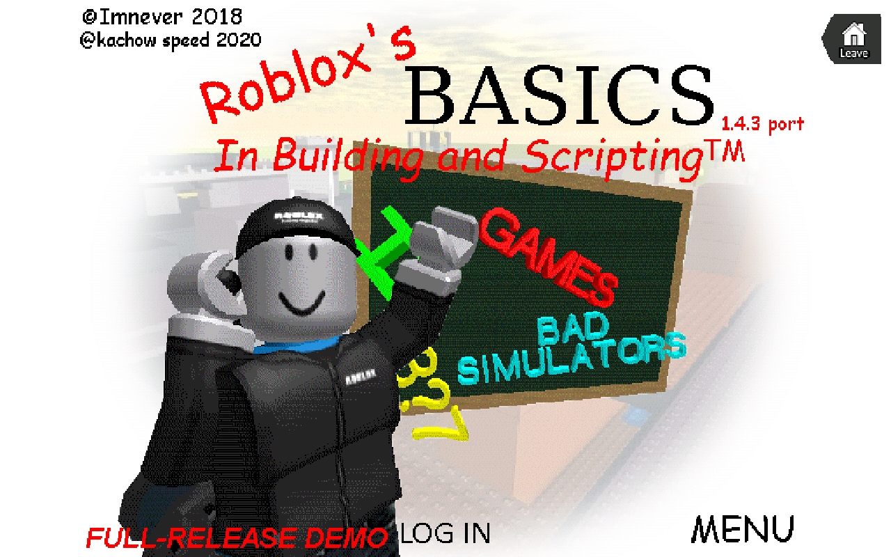 Roblox Basics Android Update by That not noise Office itch.io Account