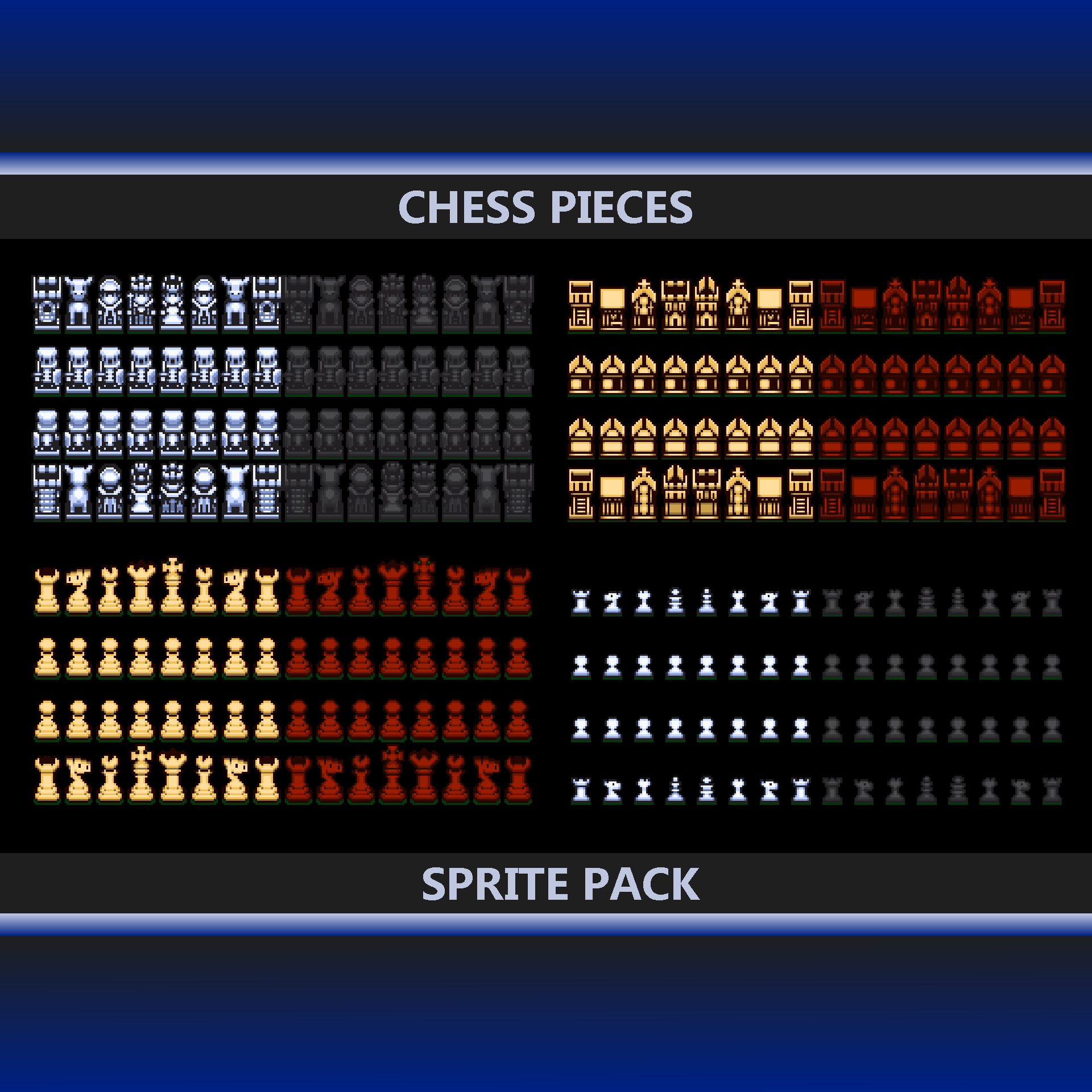 Chess Pieces Sprite Pack by EMI EMI GAMES