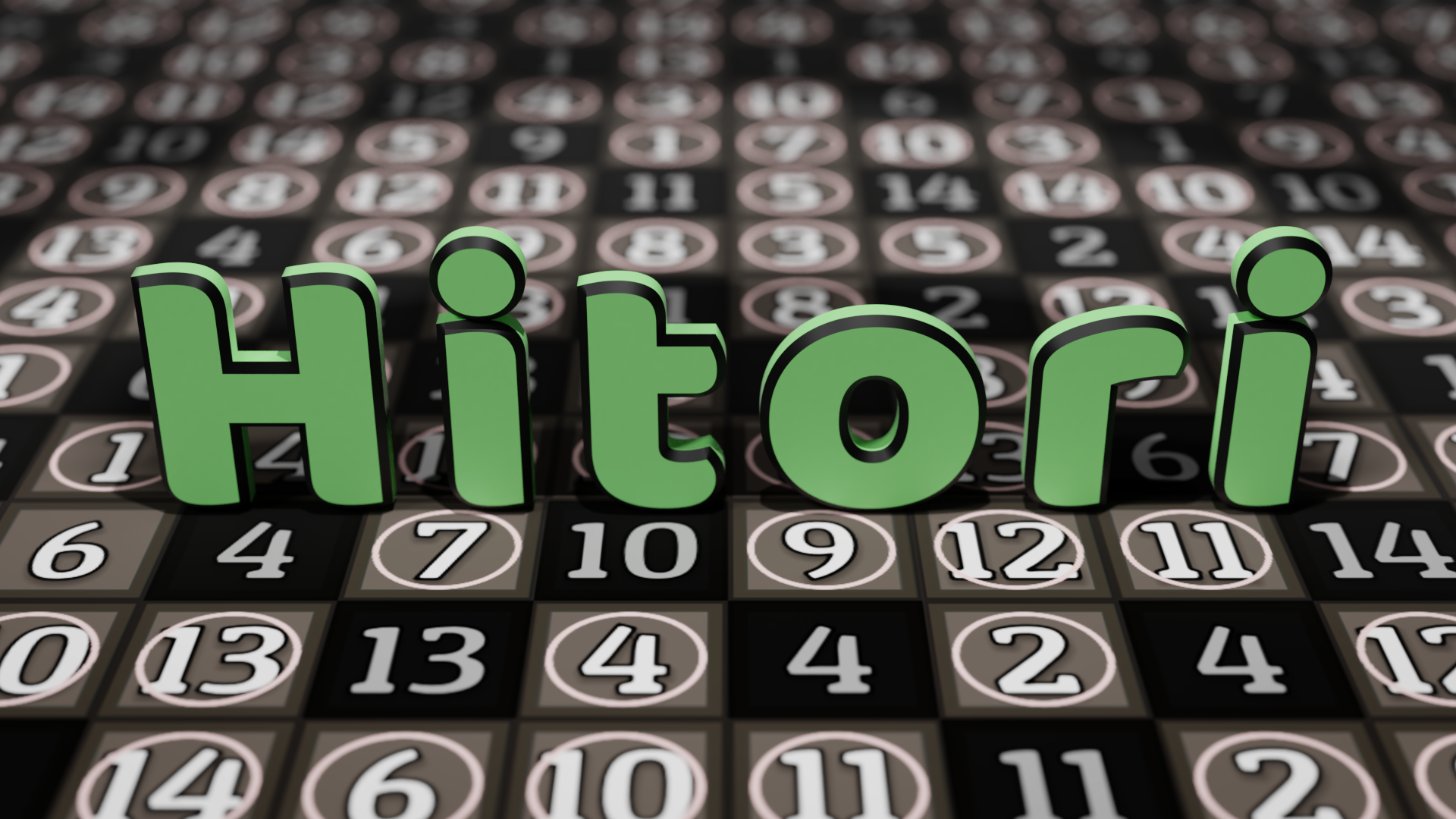 Hitori logic puzzle numbers game by Tymski