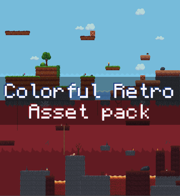 Colorful Retro Asset pack (16x16) [preview] by NonokaATM