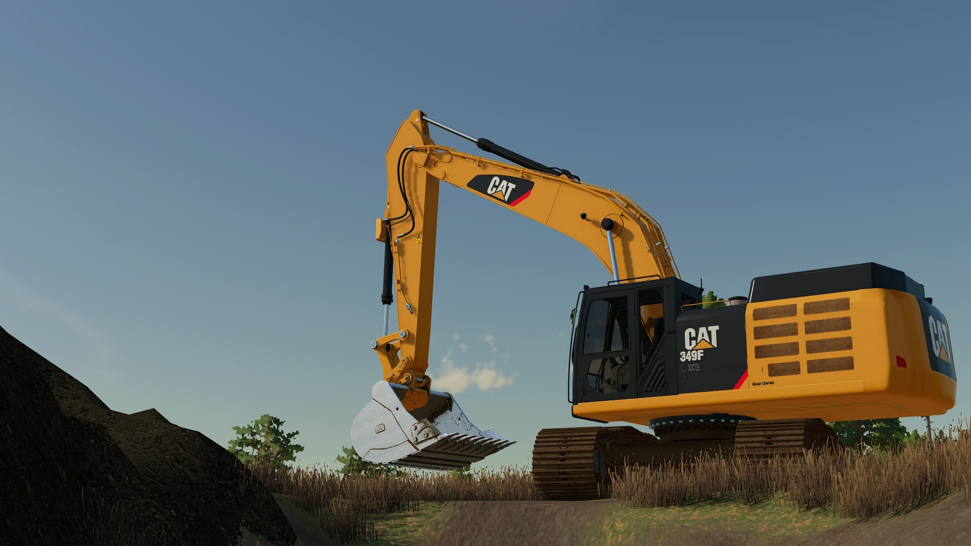 FS22 Cat 349E L/349F L/352F L Pack by MC Earthmoving