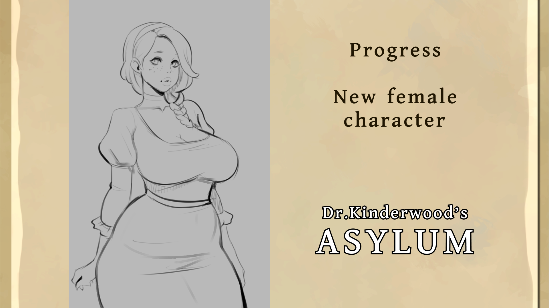 DevLog: Concept of new female character! - Dr. Kinderwood's Asylum by Richday