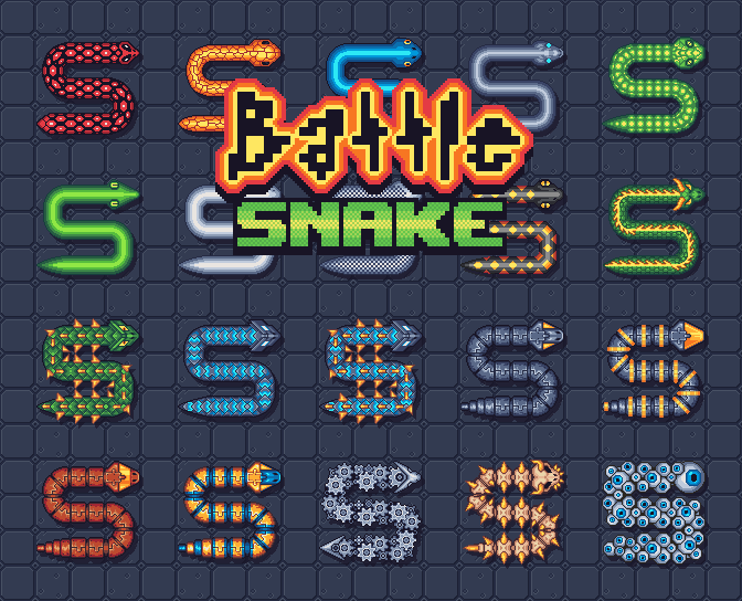 Battle Snake — Pixel Snake & Arena Asset Pack by piiixl