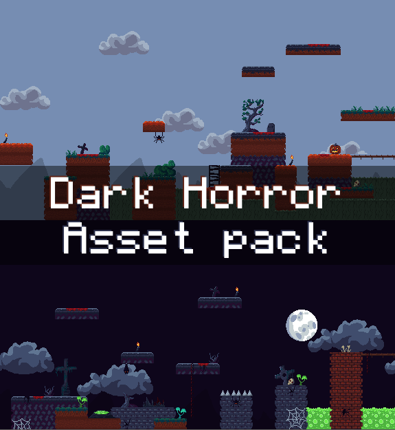 Dark Horror Asset pack (16x16) [FREE] by NonokaATM