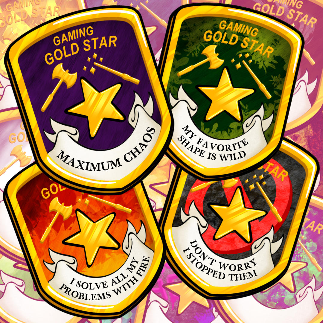 Gaming Gold Stars - Pack 2 - ttrpg digital player rewards by ...