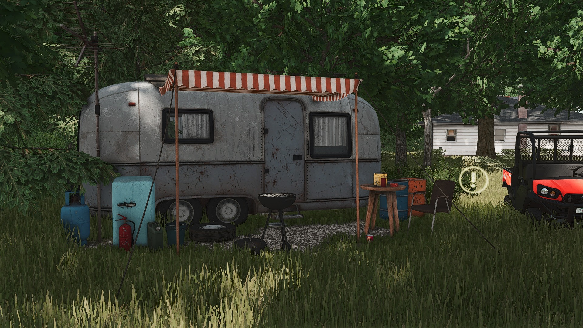 FS25 - Small Rusty Camper trailer by Hashy