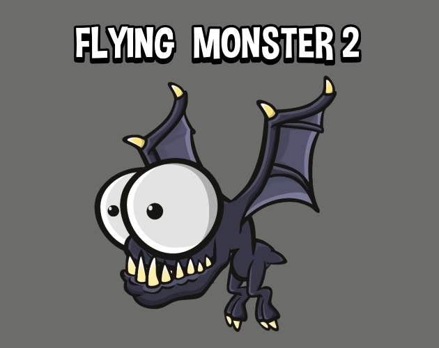 Flying monster 2 by Robert Brooks - gamedeveloperstudio.com