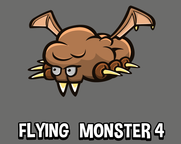 Flying monster 4 by Robert Brooks - gamedeveloperstudio.com