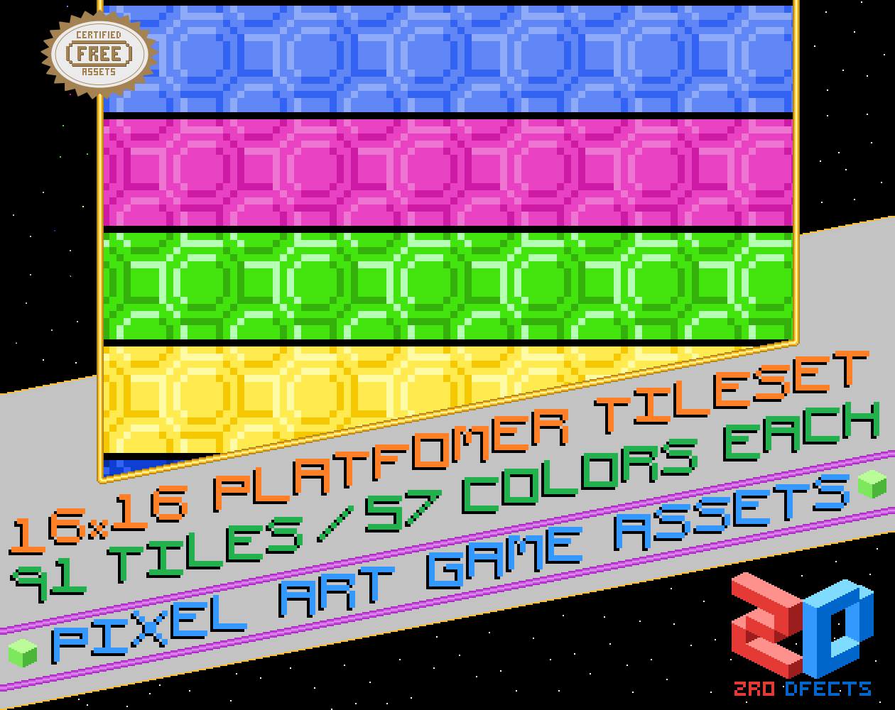 Devlog - 16x16 Platformer Tile Set 1 - Starter Pack by Zro Dfects