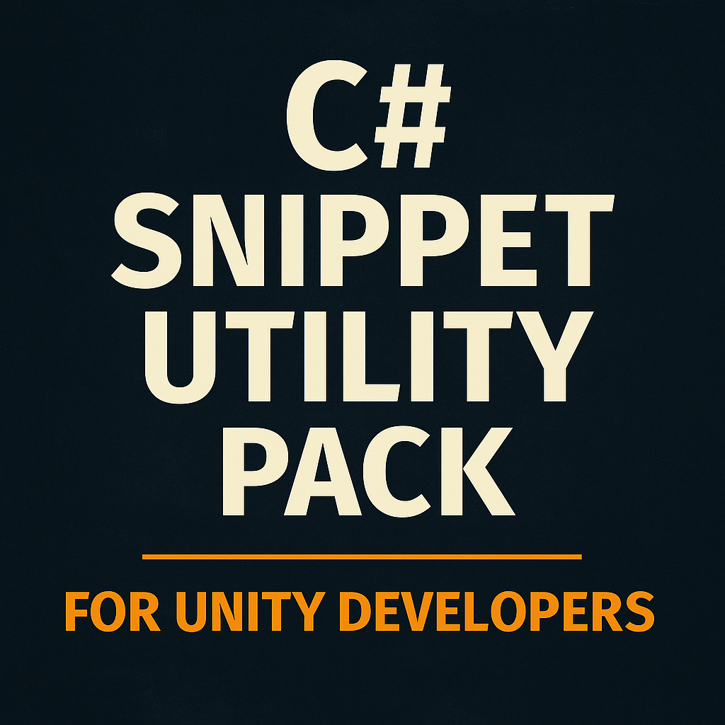 C# Snippet Utility Pack – Unity Dev Edition by Rottencone83 Builds