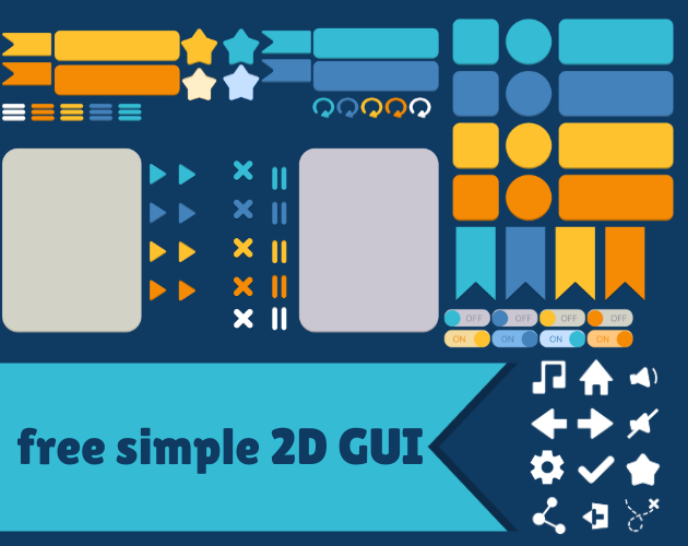 2D simple GUI by Billie_arty_code