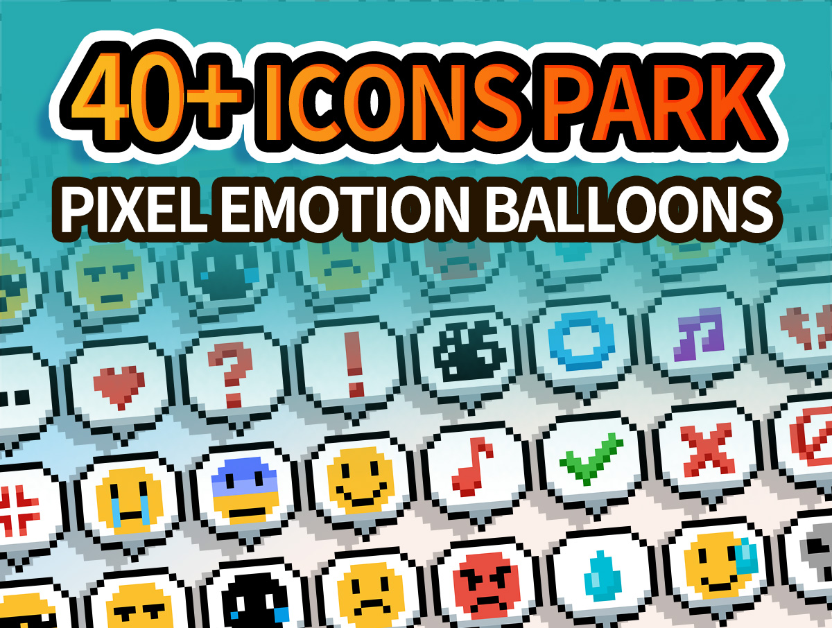 Emotion Balloons Icons Park by Moran0