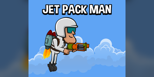 Jet pack man by Robert Brooks