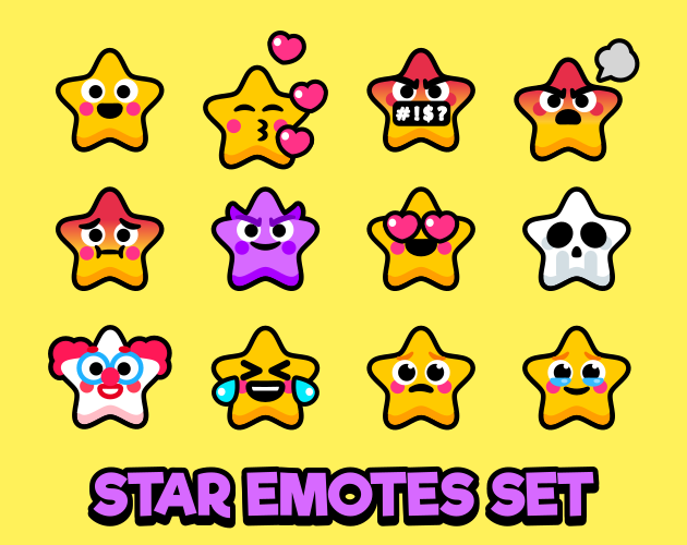 Star Stickers/Emotes for Discord & Telegram by kiwini