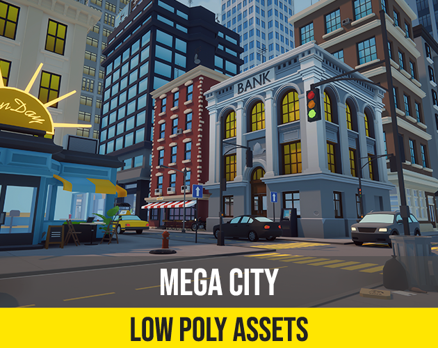 Low Poly Mega City by JustCreate3D