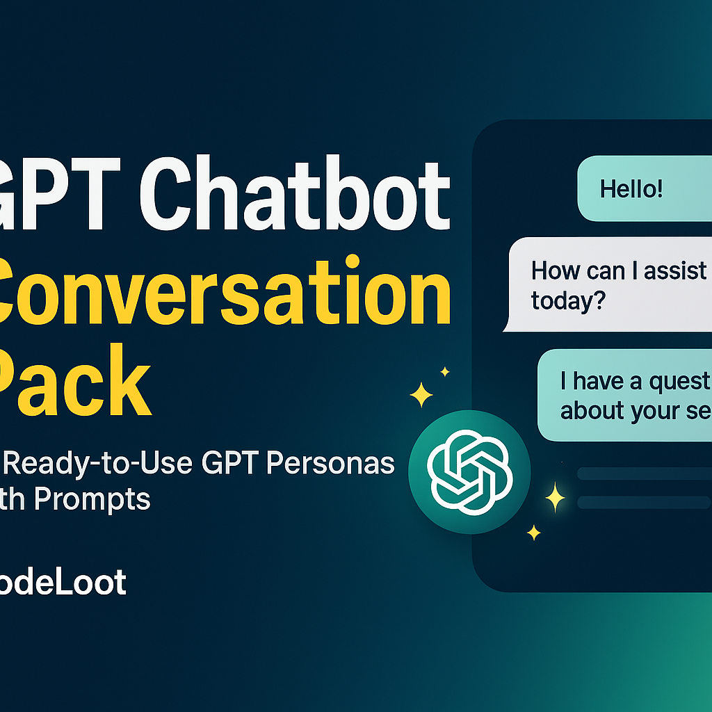 💬GPT Chatbot Conversation Pack (10 Personas + Prompts) – CodeLoot by ...