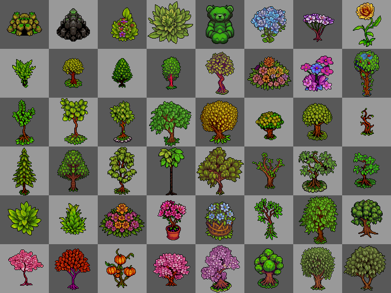 Pixel Tree All by BDragon1727