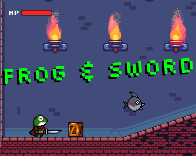 Frog & Sword by flashbear
