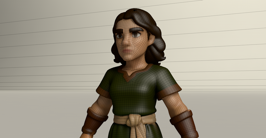 Stylized Game Ready Human Character Rigged named foraza by Stratashi
