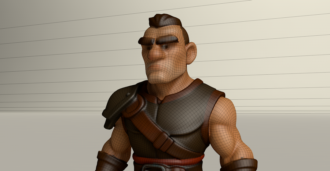 Stylized Game Ready Human Character Rigged named giotis by Stratashi