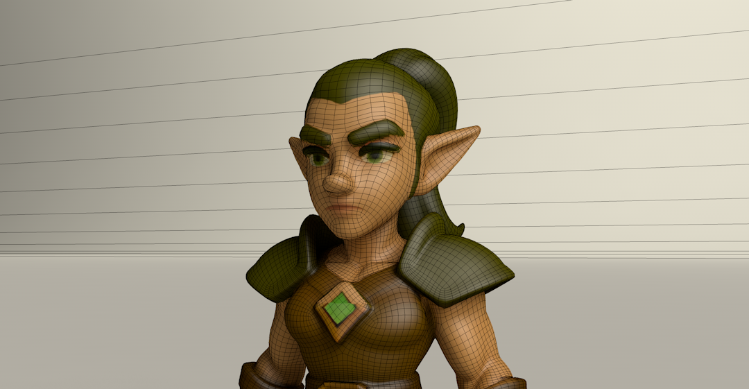 Stylized Game Ready Human Character Rigged named lili by Stratashi