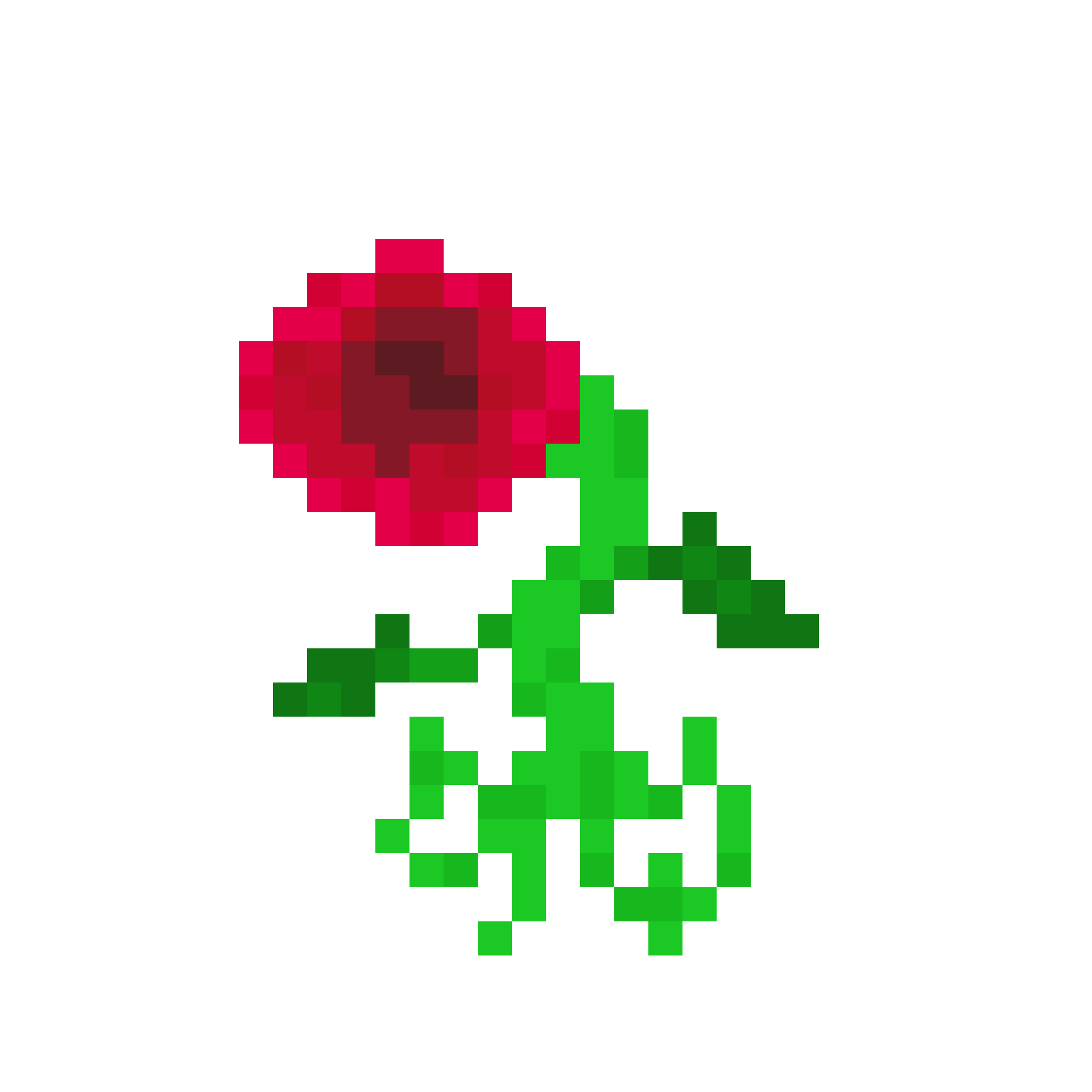 Rose - basic pixel art by Pixel MB