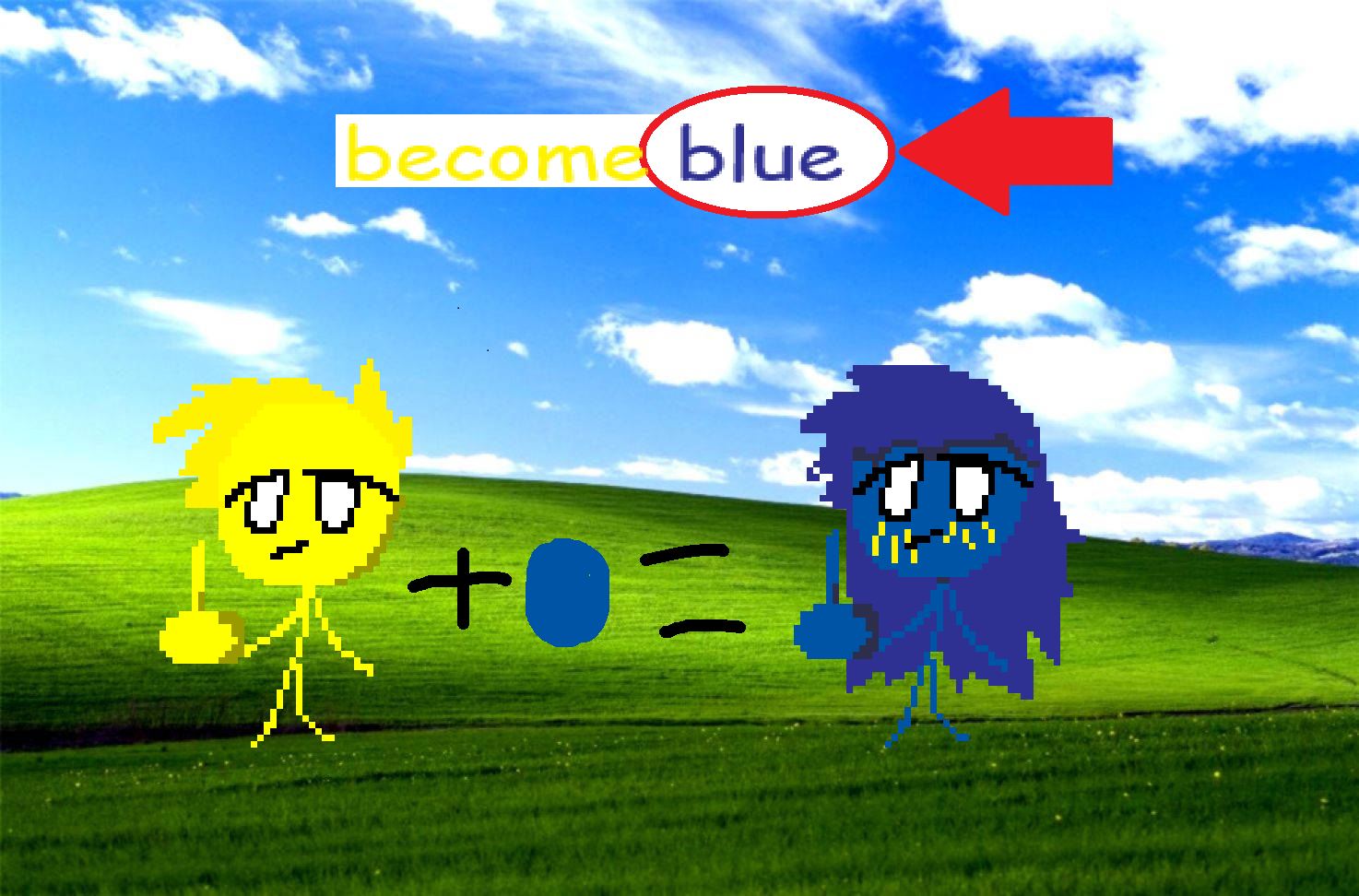become blue by sillysock MG