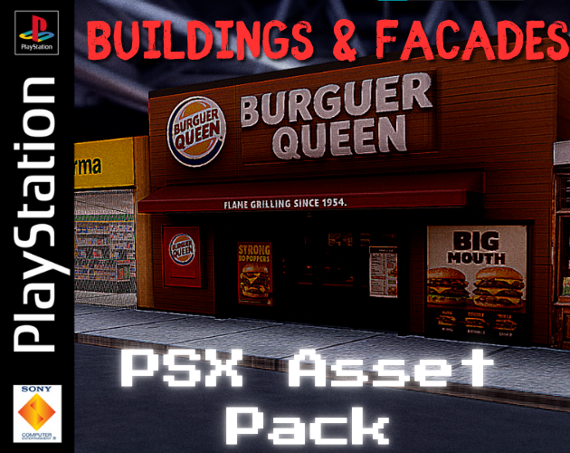 Buildings & Facades | PS1 Asset Packs by McPato