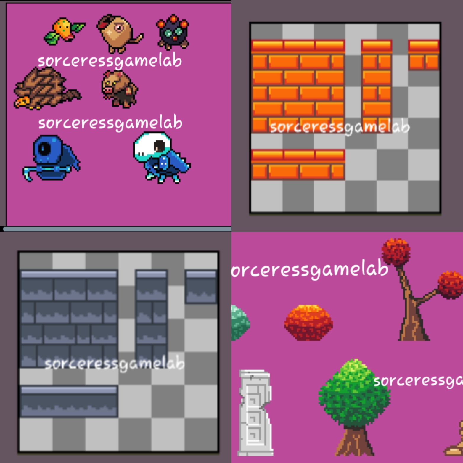 Platformer Starter Set by SorceressGameLab