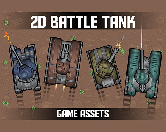 Free 2D Tank Game Assets by Free Game Assets (GUI, Sprite, Tilesets)
