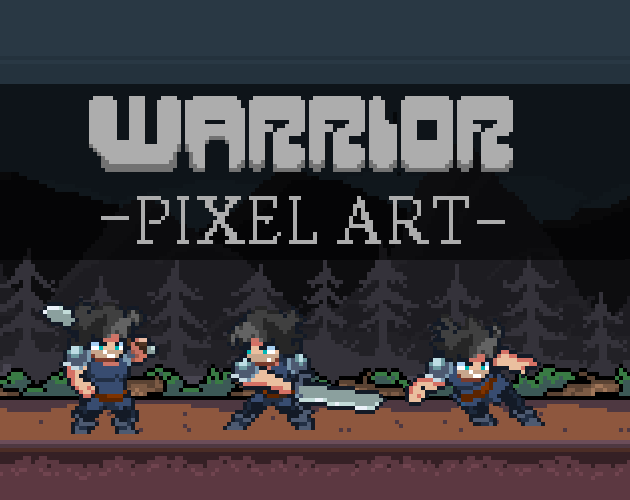 WARRIOR PIXEL ART 2 by Azuna Pixels