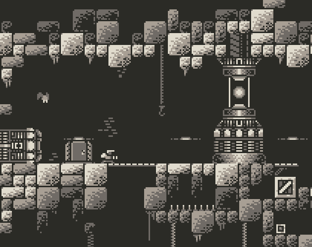 2Bit Micro Metroidvania Tileset by 0x72