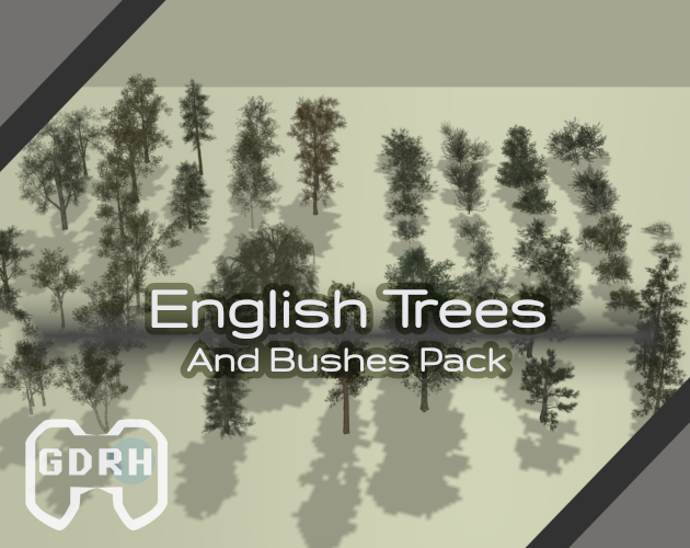 English trees & bushes pack by DarkcomDev