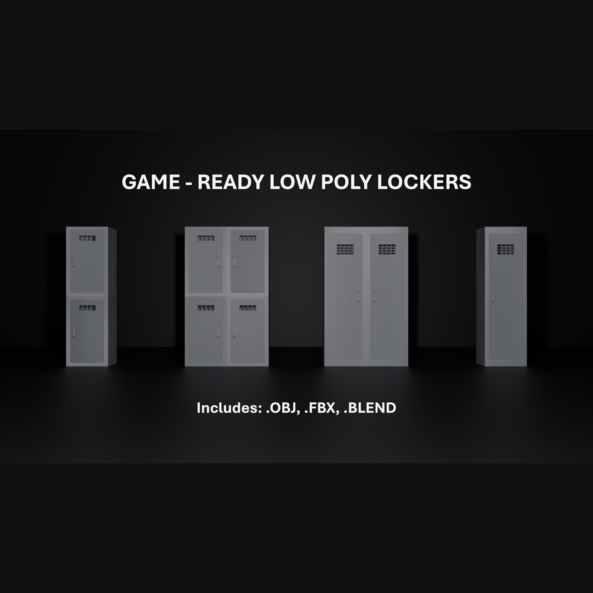 GAME - READY LOW POLY LOCKERS by Oxycodone