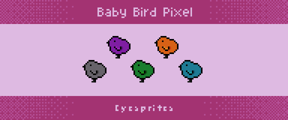 Baby Bird Game Asset by Eyesprites