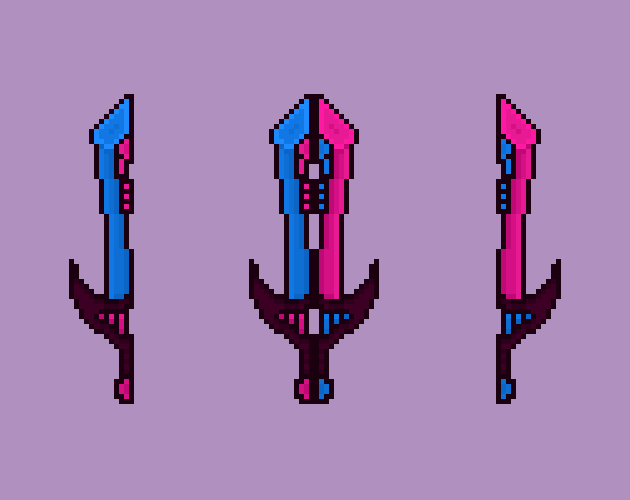 2D Pixel Sword - Duality Blade by Tekila
