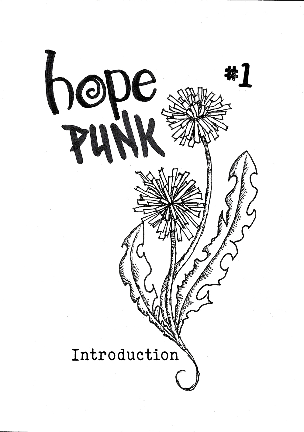 Hopepunk #1 a zine - Reading version by Fern Faewolf