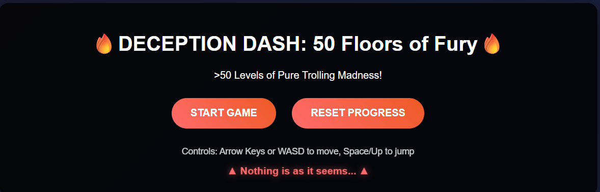 Deception Dash : 50 Floors of Fury by ananduw005