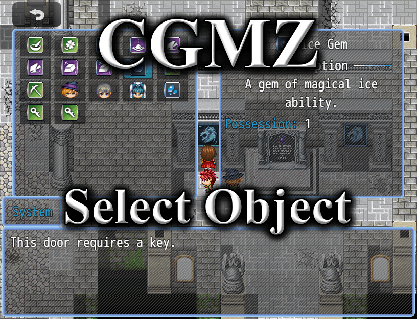 [CGMZ] Select Object for RPG maker MZ by Casper Gaming