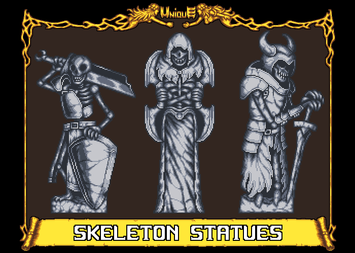 Devlog - Unique Fantasy Skeleton Statues by Marvyra
