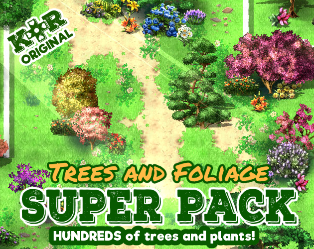KR Trees and Foliage Super Pack for RPGs v2! by Kokoro Reflections