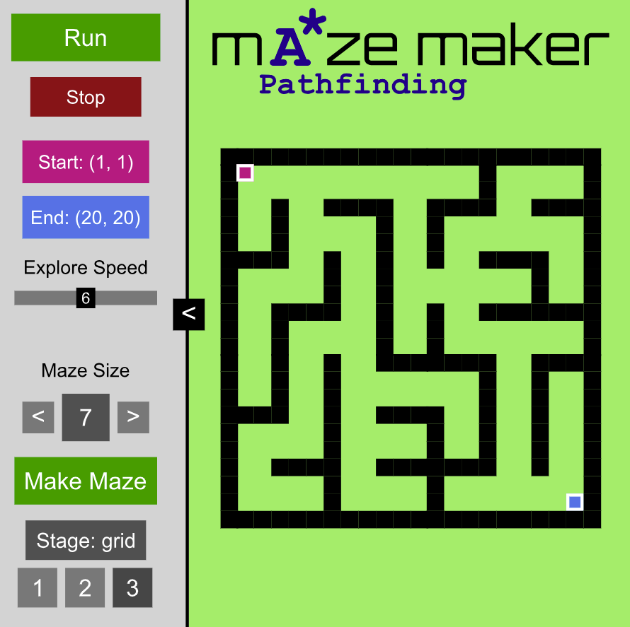 maze maker and pathfinder by SombreroMan16