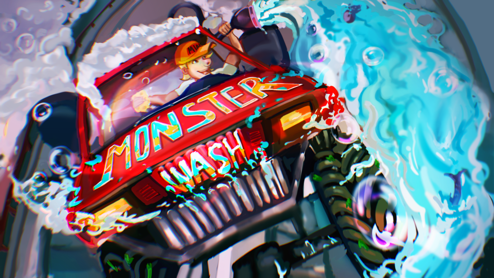 Monster Wash by s1n3st3s14, ejogc327, Folet, gemmafarreny