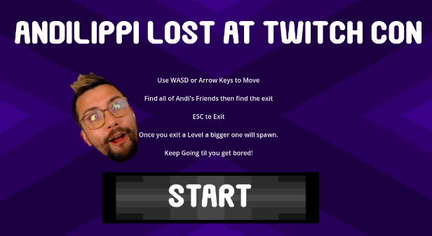 Andilippi Lost at Twitchcon by CodeWithTD Games