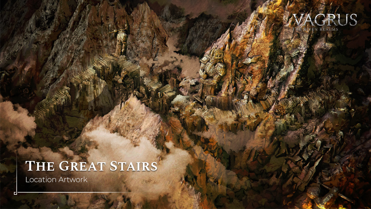 DLC Location Artwork - The Great Stairs - Vagrus - The Riven Realms by ...