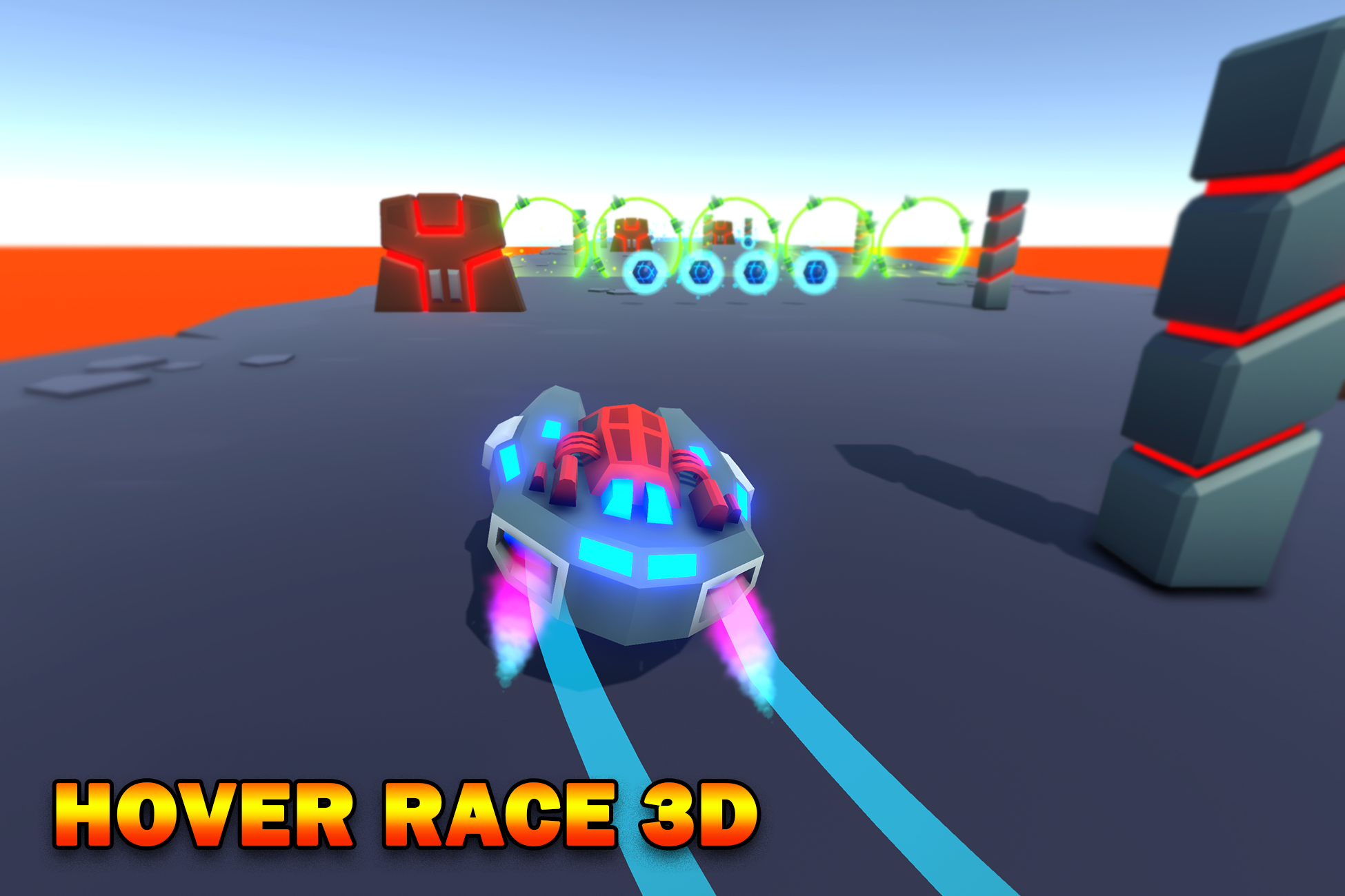 Hover Race 3D - Unity Game Template by Black Rose Developers