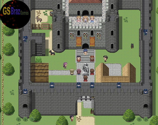 Medieval Castle Walls – Outside_D Tileset for RPG Maker MV/MZ by GsBraz