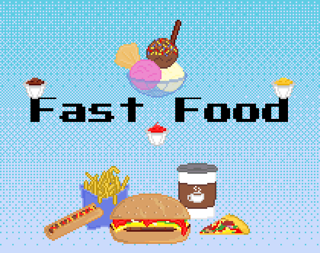 Fast food: pixel art asset pack by LemonCaitie