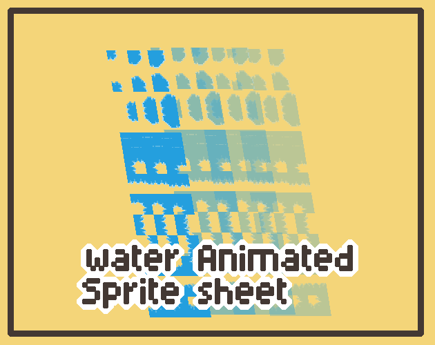 Animated Water Tileset Spritesheet by KiriSoft Store