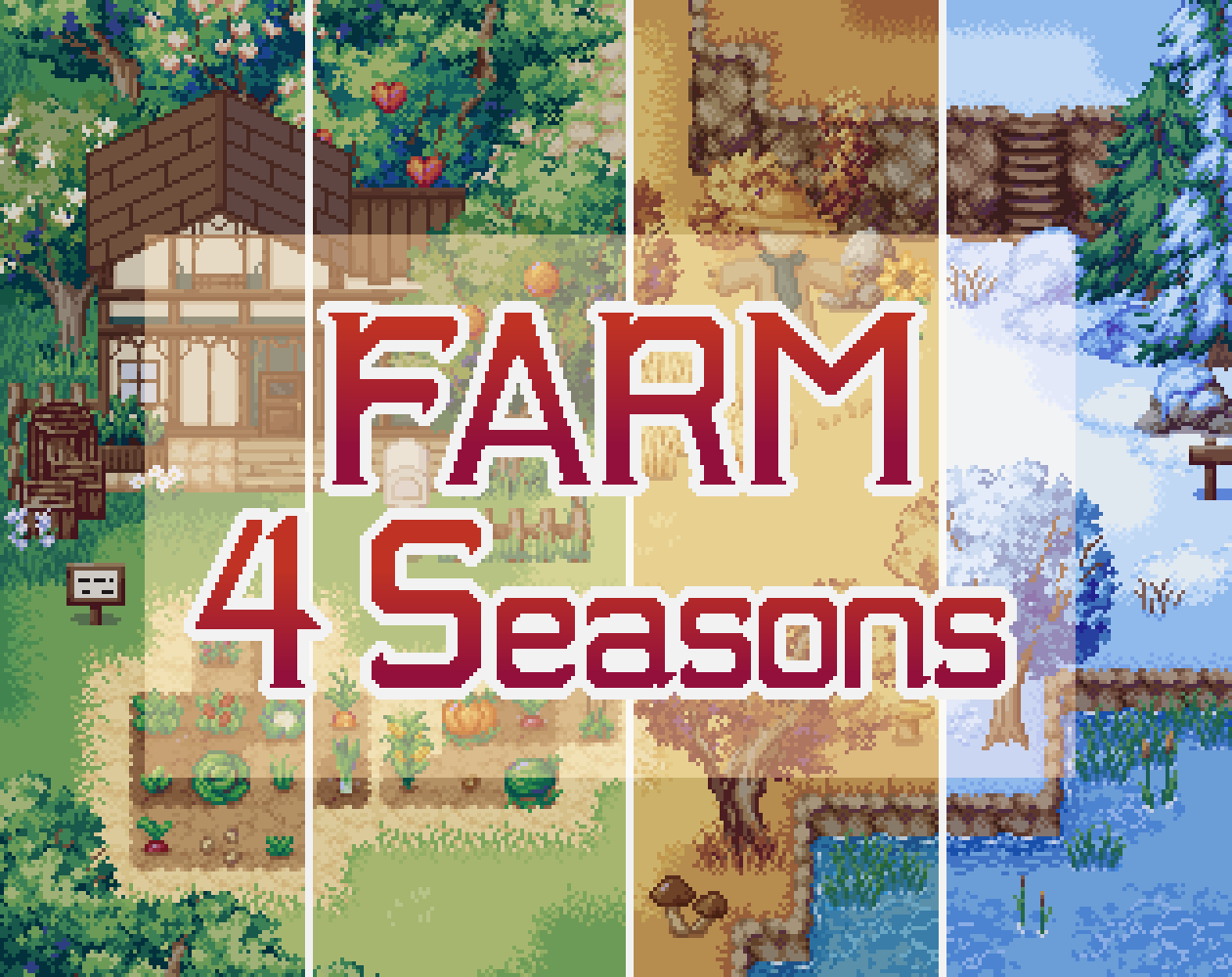 Farm Tileset - 4 Seasons by antarcticbees